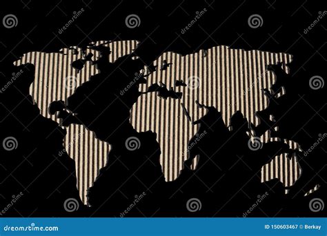 Esbo Ou Aproximadamente Para Fora O Mapa Do Mundo Enchimento De