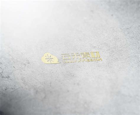 三款简约金属质感logo展示样机 标志样机 云米创意 让设计更简单的创意素材平台