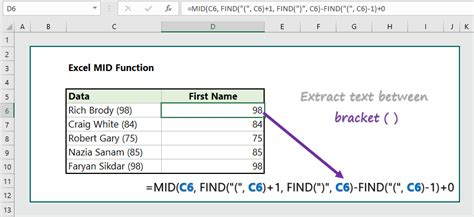 Excel Mid Function Practical Examples Wikitekkee