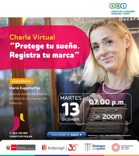 Charla Virtual Protege tu sueño Registra tu marca