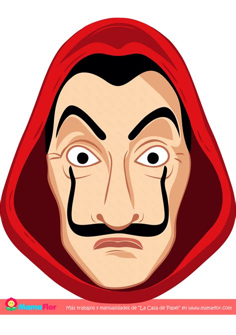 Mascara Casa De Papel Imprimir Papercraft Mask Drawing Drawings Art