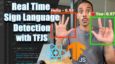 building a real time sign language detection app with react js and tensorflow js