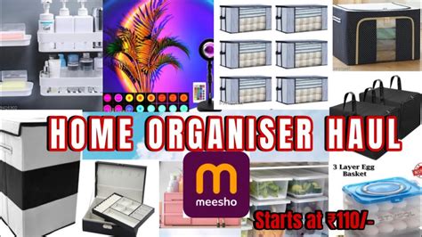 Huge Meesho Home Organisers Haul Wardrobe Bathroom Kitchen