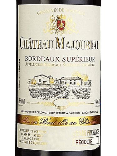 2017 Château Majoureau Bordeaux Supérieur Vivino United States