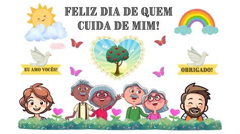 Painel Feliz Dia de quem cuida de mim Achadinhos Pedagógicos