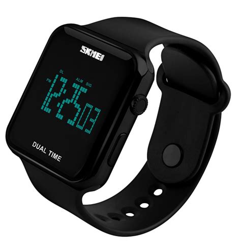 Skmei Sportowy Zegarek Damski Elektroniczny Led