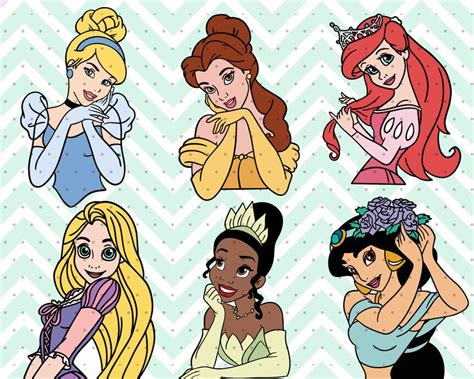 Layered Disney Princess Svg