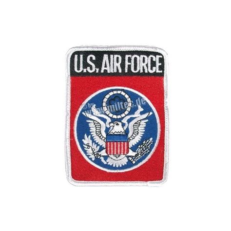 Écusson Patch brodé US Air Force rouge thermocollant DAN MILITARY