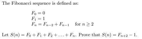 solved the fibonacci sequence is defined as fo 0 fn fn 2
