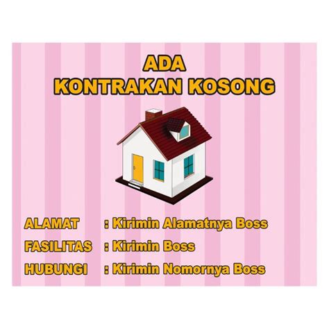 Jual Spanduk Ada Kontrakan Kosong Shopee Indonesia