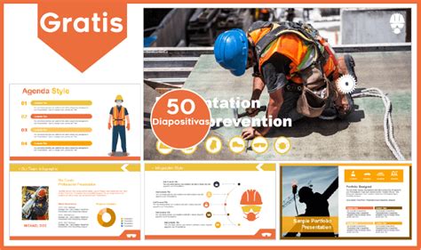 Plantilla PowerPoint de Prevención de Riesgos Plantillas Gratis