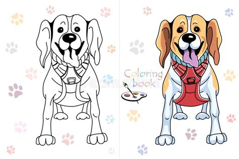 P Gina Do Livro De Colorir Jack Russell Terrier Ilustra O Do Vetor