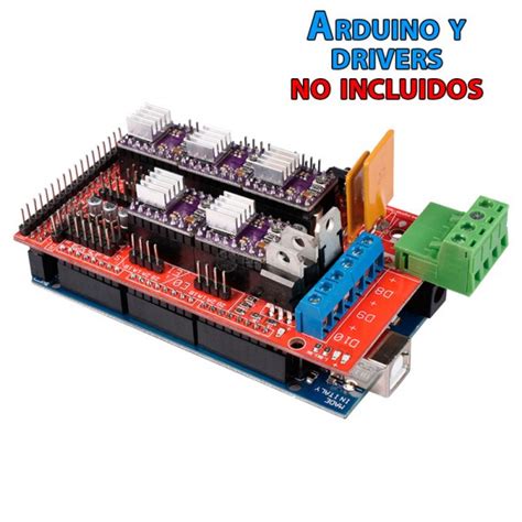 Shield Ramps Impresora D Arduino Mega Reprap