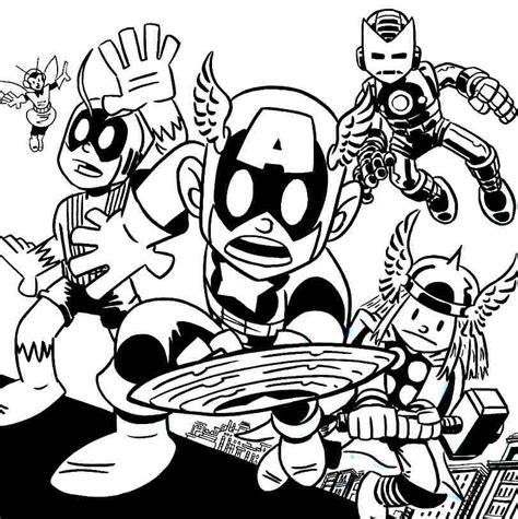 Dibujo Para Colorear De Los Vengadores 46276