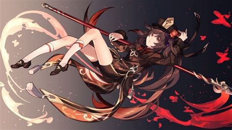 Hu Tao Genshin Impact Game 4k Pc Wallpaper Anime Anime Art Girl