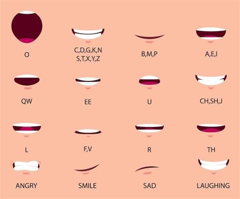 Expressive Lips Cartoon Collection