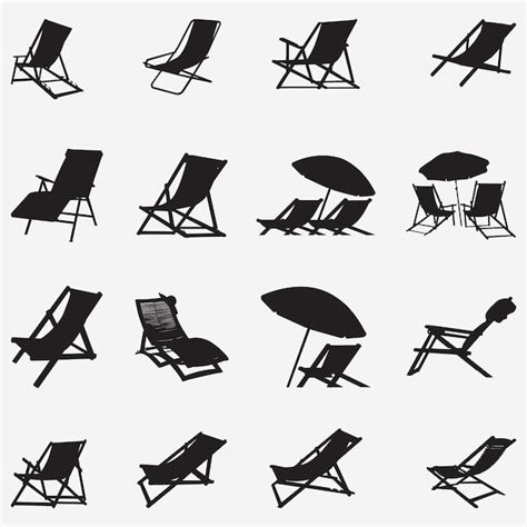 Dise O De Vector De Silla De Playa Vector Premium
