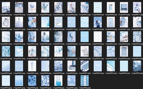 Photo Wall Collage Kit Baby Light Blue Aesthetic Set Of Photos