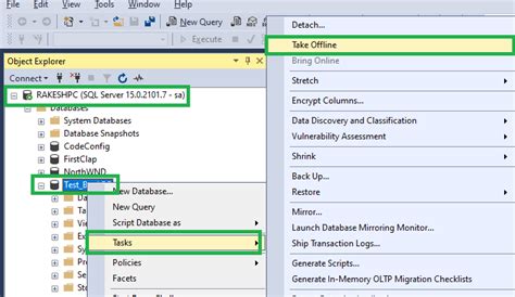 How To Take SQL Server Database Offline Online 2024