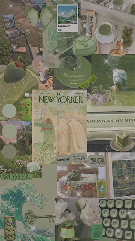 Discover 73 Sage Green Wallpaper Collage In Cdgdbentre