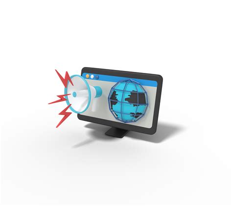 3d Illustration Of Internet Website Marketing Online 12793936 PNG
