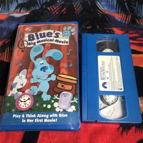 Blue S Clues Big Musical Movie Vhs Video Tape Clamshell Case The Best