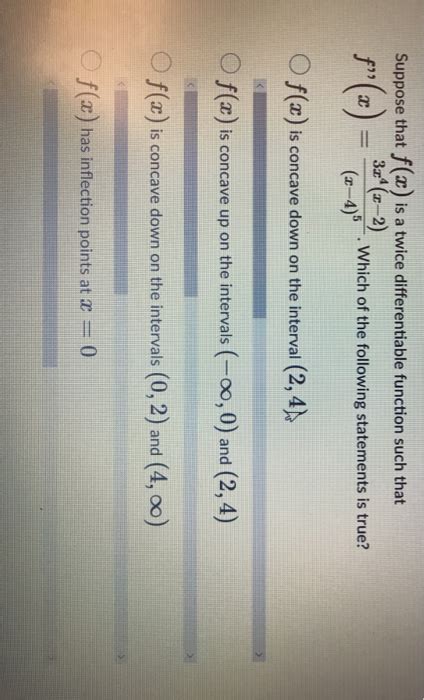 solved suppose that f x is a twice differentiable function