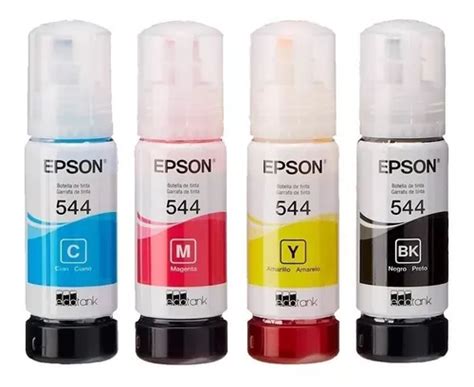 Tinta Epson T544 pack De 4 Botellas Original Cuotas sin interés