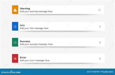Notification Messages Success Warning Error Info Toast Push