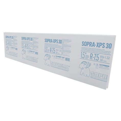 Panneau isolant rigide R7 5 Sopra XPS 30 de Soprema en polystyrène