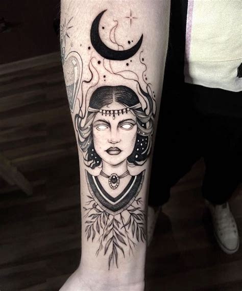 69 Witchy Tattoos To Activate Your Magical Power Witch Tattoo Hand