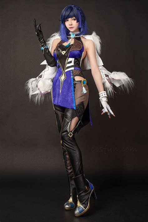 Genshin Impact Yelan Cosplay Costume C In Cosplay Costumes