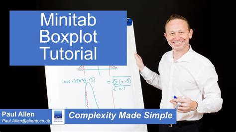 Minitab Boxplot Tutorial Youtube