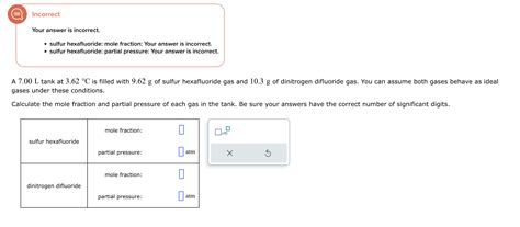 Solved Incorrect Your Answer Is Incorrect Sulfur Chegg