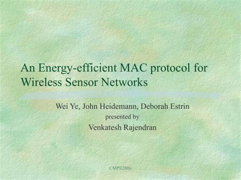 an energy efficient mac protocol for wireless sensor networks
