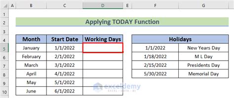 how to calculate working days in a month in excel 4 easy ways