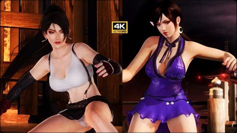 DOA 5 Kokoro Purple Dress Mod Vs Momiji Tifa Outfit Mod 4K YouTube