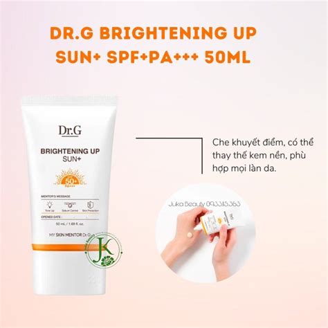 Kem Chống Nắng Dưỡng Sáng Nâng Tone Da Dr G Brightening Up Sun SPF50