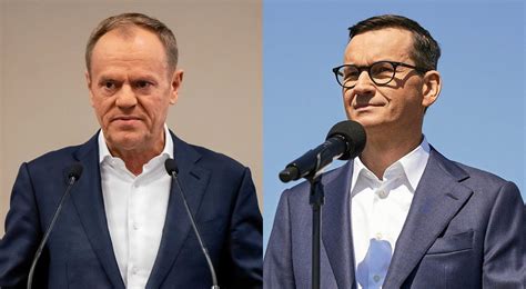 Tusk I Morawiecki W Tym Samym Czasie Prawie W Tym Samym Miejscu Na