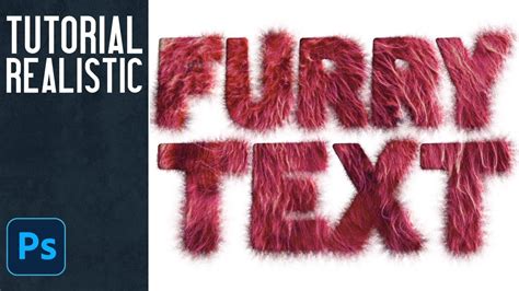 How To Create Realistic Furry Text Fast And Easy Fur Photoshop