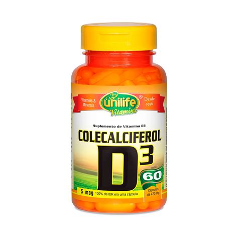 VITAMINA D3 COLECALCIFEROL 60 CÁPSULAS DE 2 000UI Mercadão Natural