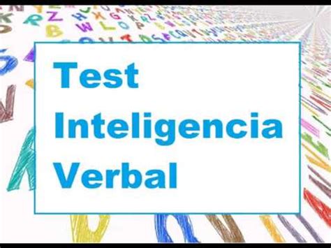 Test De Inteligencia Verbal Lingüística medición Y Funcionamiento