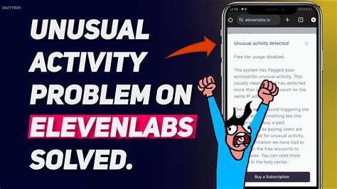 How To Fix Unusual Activity On ElevenLabs Use ElevenLabs For Free
