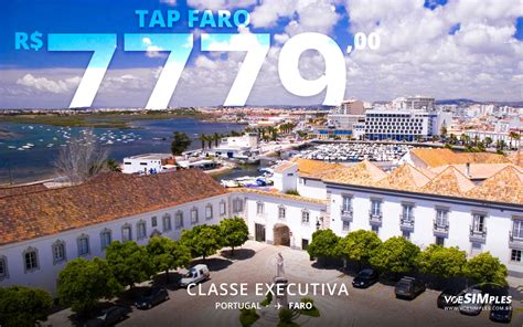 Passagem executiva voando Tap saindo de São Paulo a Faro Portugal