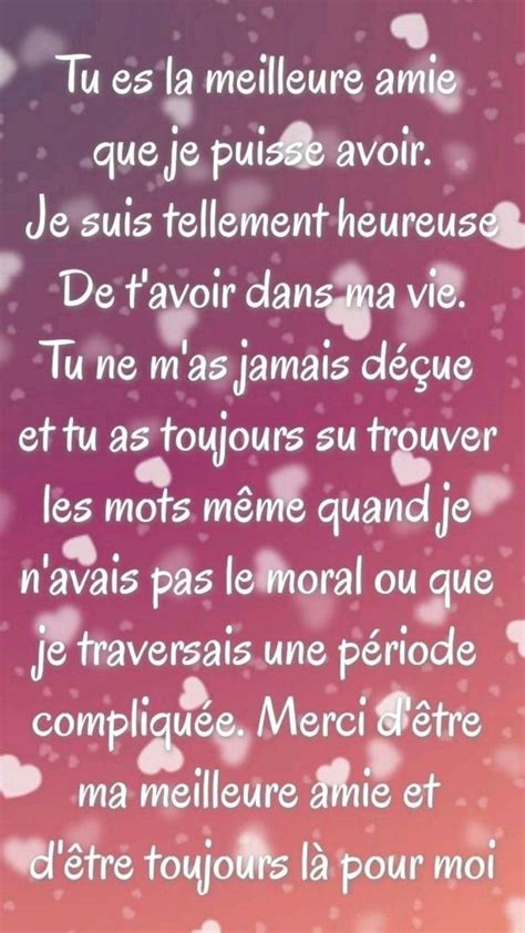 Envoie ça as ta meilleure amie Poeme pour meilleure amie Phrase de