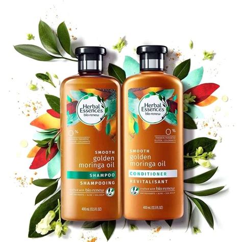 Herbal Essences Smooth Golden Moringa Oil Shampoo Conditioner Set