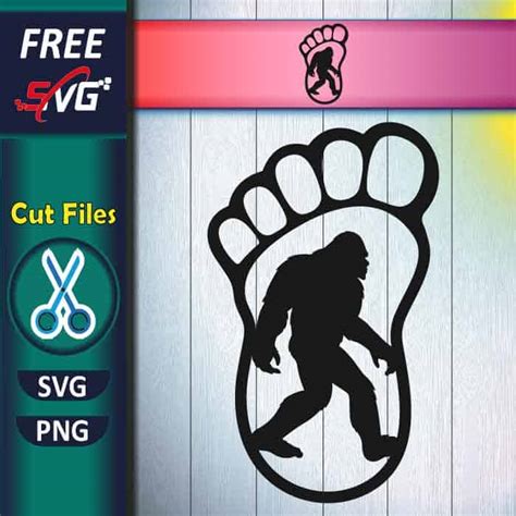 Bigfoot Footprint SVG Free