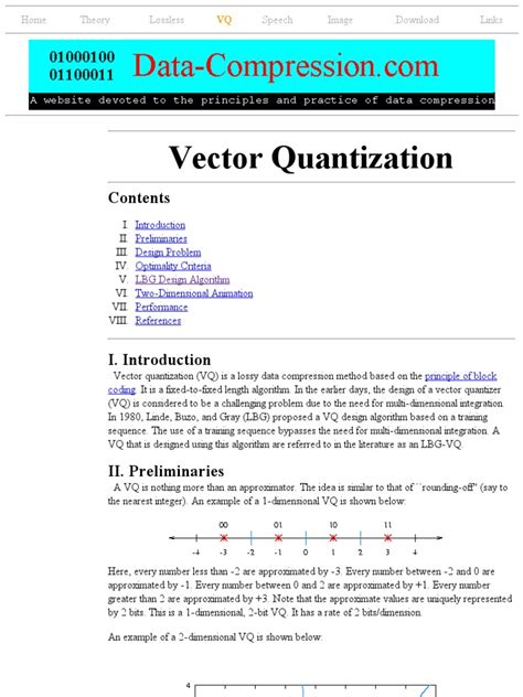 vector quantization pdf data compression vector space