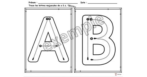 Trace Les Lettres Majuscules