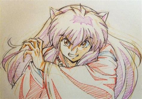 Dessin Inu Yasha Par Fu Suke208 Au Crayon De Couleur Dessin Manga